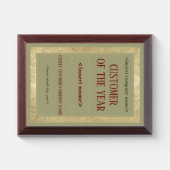 Customer of the Year Award Plaque | Zazzle