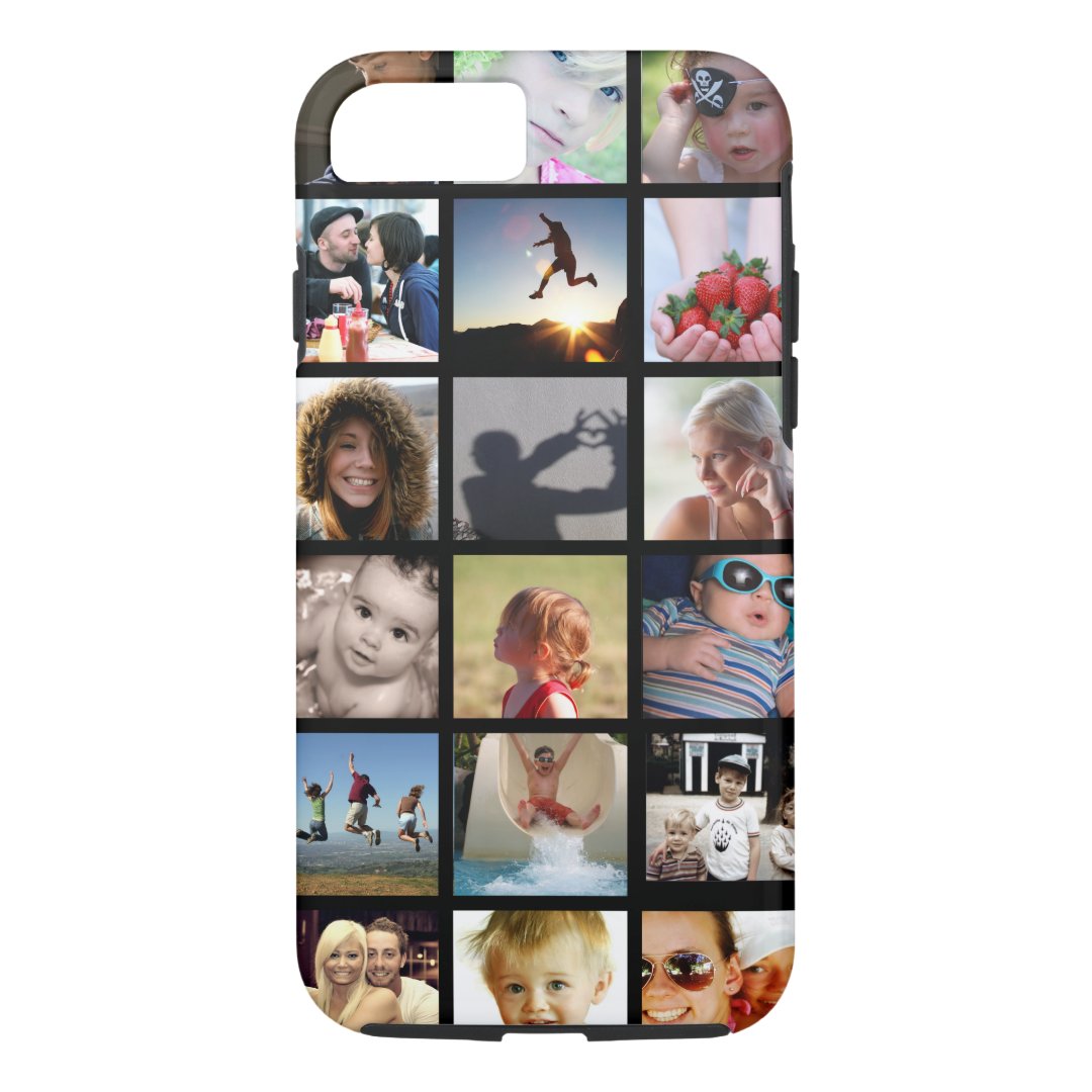 Customer Photo Collage iPhone 7 Case (-Mate) | Zazzle