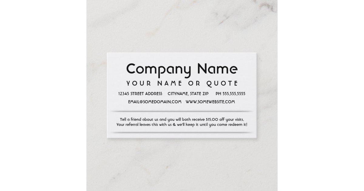 customer referral appreciation card | Zazzle