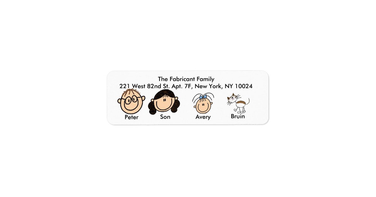 CUSTOMER REQUEST FAMILY Address Labels | Zazzle