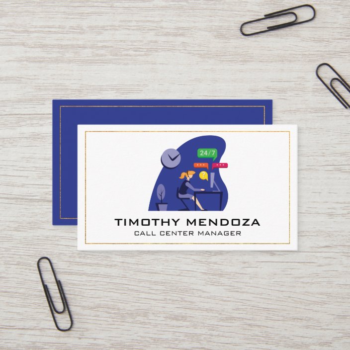 Customer Service | Call Center Business Card | Zazzle.com