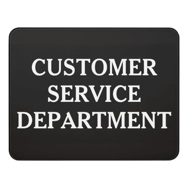 Customer Service Department Office Sign | Zazzle