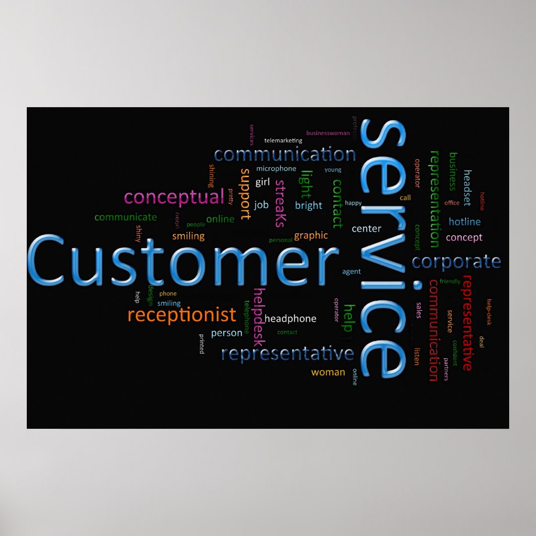 Customer Service Poster | Zazzle