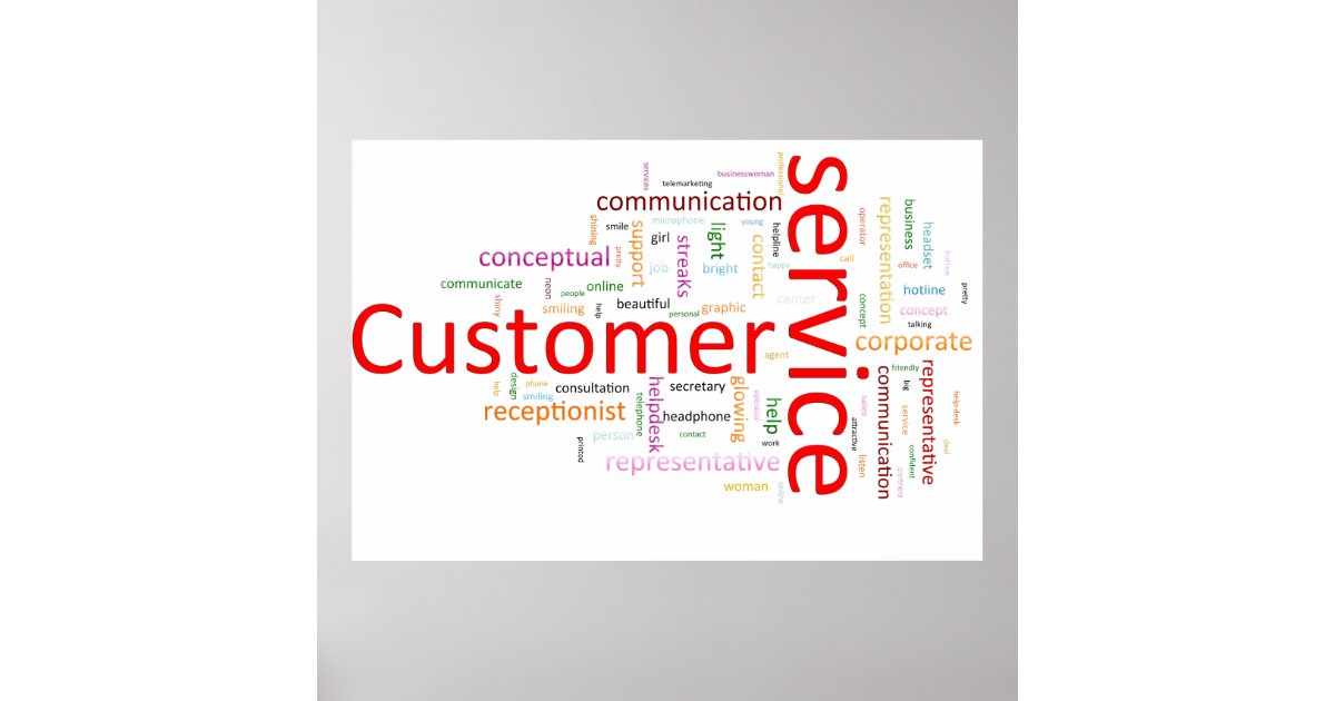 Customer Service Poster | Zazzle