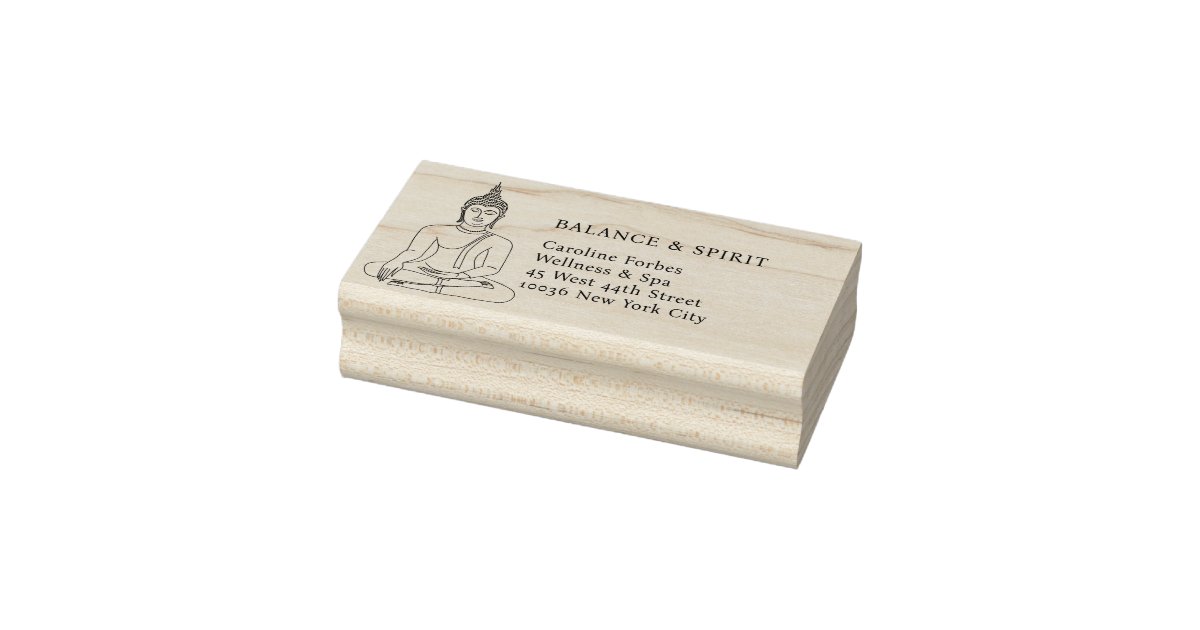 Customer specific Buddha Rubber Stamp | Zazzle