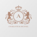 Customer Specific Logo Monogram Wedding Floor Decals | Zazzle