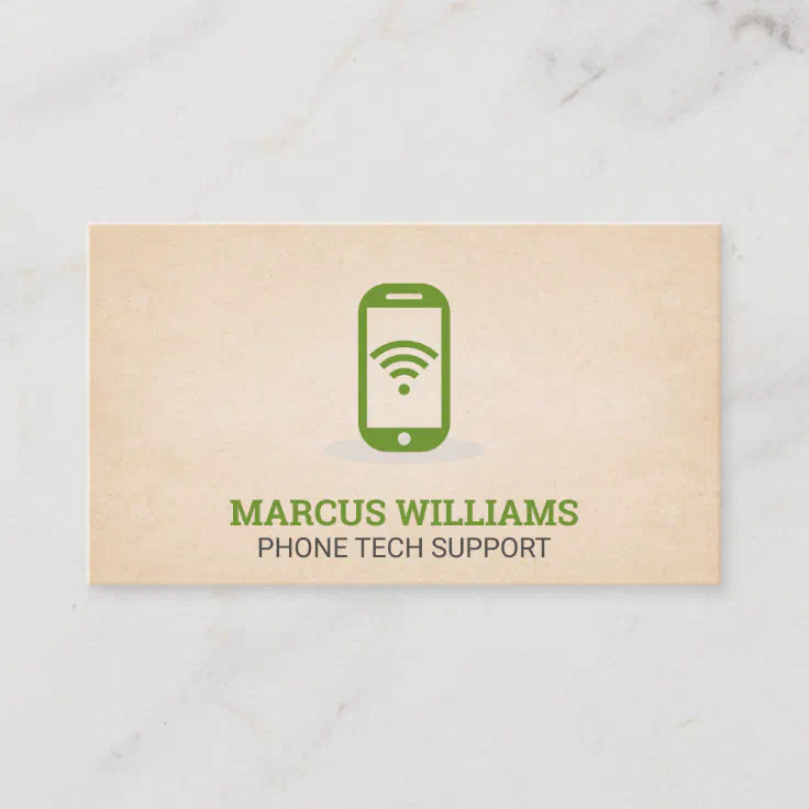 Customer Support | Smart Phone Wifi Business Card | Zazzle