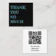 Customer Thank You QR code Business Cards | Zazzle