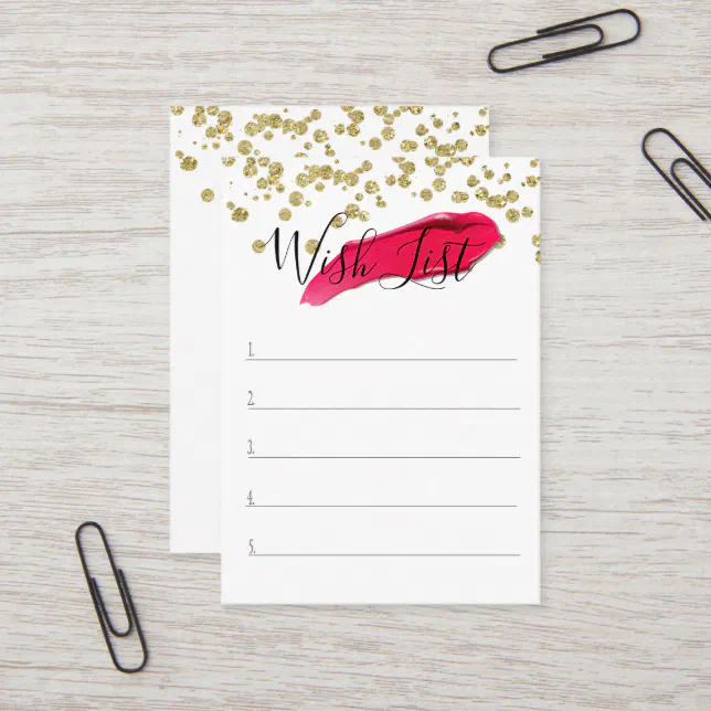 Customer Wish List - Lipsense Business Card | Zazzle