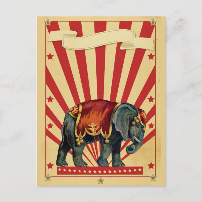 Customisable Circus Postcard | Zazzle