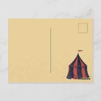 Customisable Circus Postcard | Zazzle