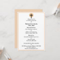 Customisable Funeral Cross Ceremony Invitation | Zazzle