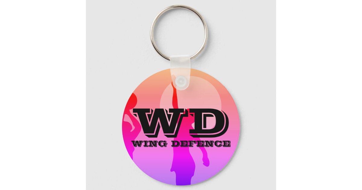 Customisable Netball Player Position Keychain | Zazzle