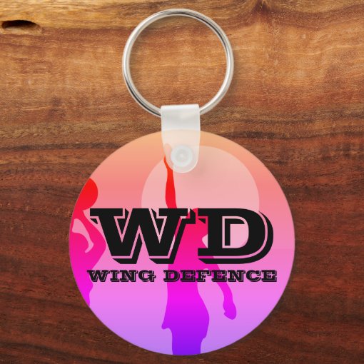 Customisable Netball Player Position Keychain | Zazzle