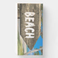 Customisable Rustic Beach Themed Wood Sign | Zazzle