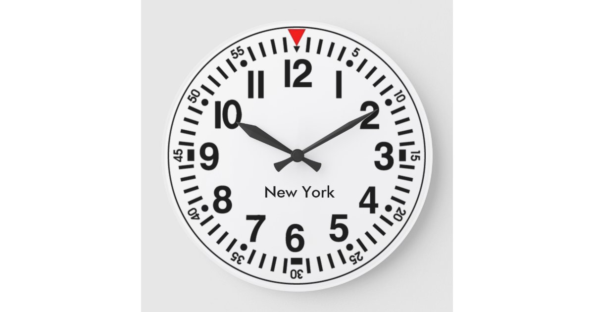 Customisable Worldtime Large Clock | Zazzle