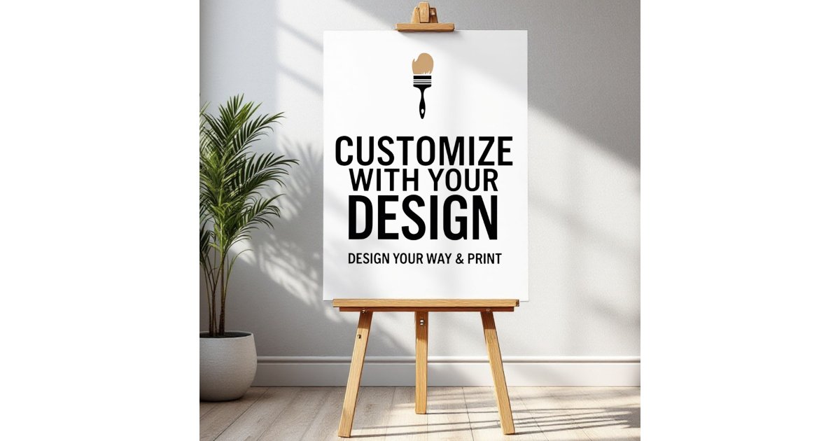 Customizable 18x24" Blank Event Display Sign | Zazzle