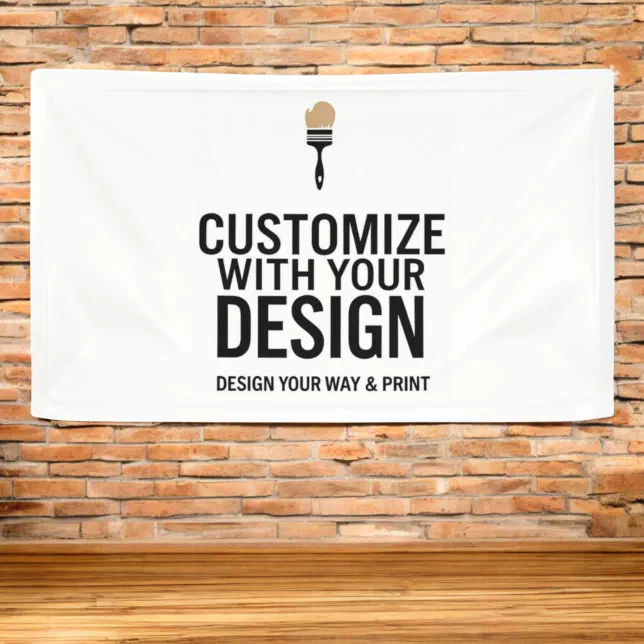Customizable 3'x5' Blank Event Display Sign Banner | Zazzle