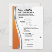 Customizable 40 Year Class Reunion Invitation | Zazzle