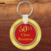 Customizable 50th Class Reunion Keychains, Gold Keychain | Zazzle