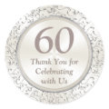 Customizable 60th Anniversary Stickers YEAR, TEXT | Zazzle