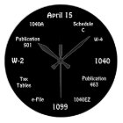 Customizable Accountant Clock - Tax Time Clock | Zazzle.com