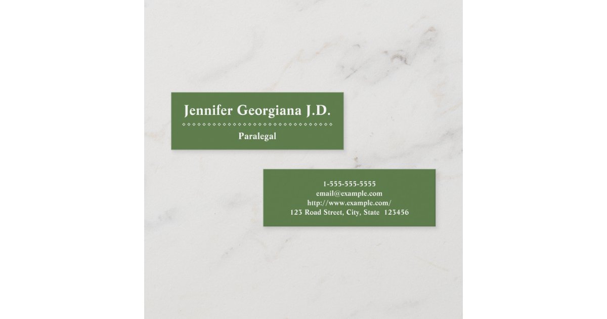 Customizable and Minimal Paralegal Business Card | Zazzle