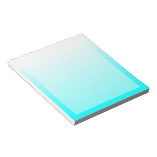 Customizable Aqua Cyan Ombre Notepad | Zazzle