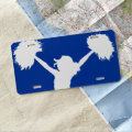 Customizable Background Cheerleader Cheerleading License Plate | Zazzle