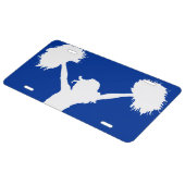 Customizable Background Cheerleader Cheerleading License Plate | Zazzle