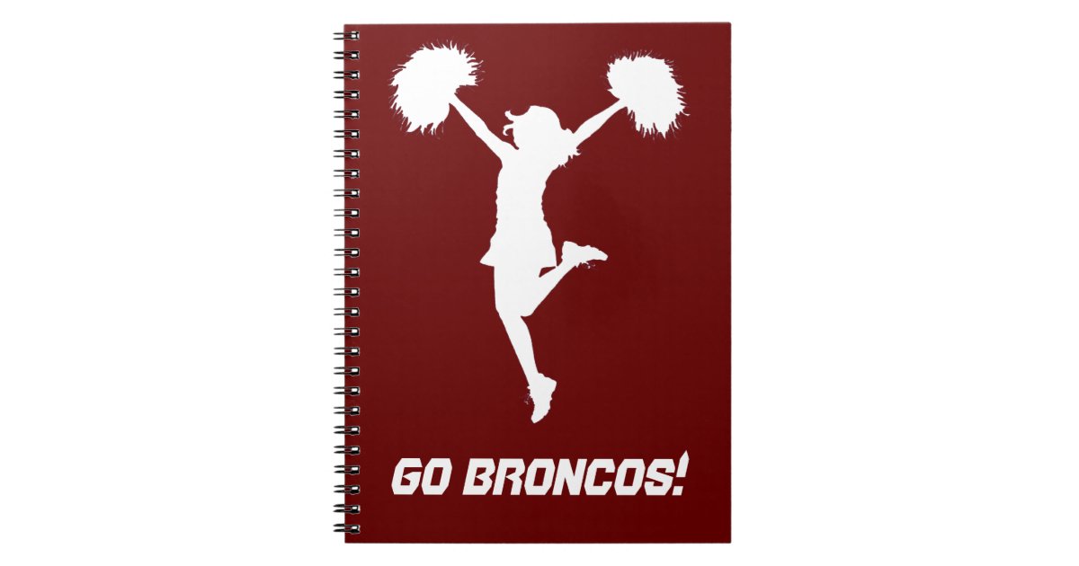 Customizable Background Cheerleader Cheerleading Notebook | Zazzle