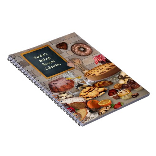 (Customizable) Baking Recipes Notebook | Zazzle