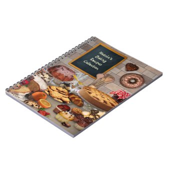 (Customizable) Baking Recipes Notebook | Zazzle