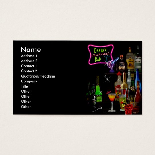 Customizable Bar Business Card | Zazzle