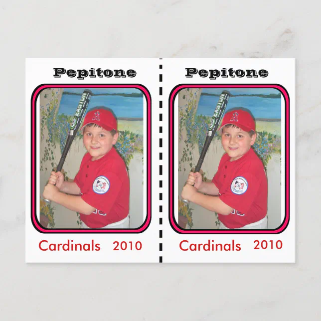 Customizable Baseball Card | Zazzle