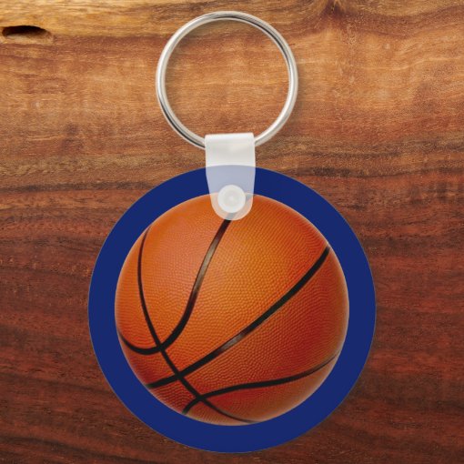Customizable Basketball Team Gift Ideas for Girls Keychain | Zazzle