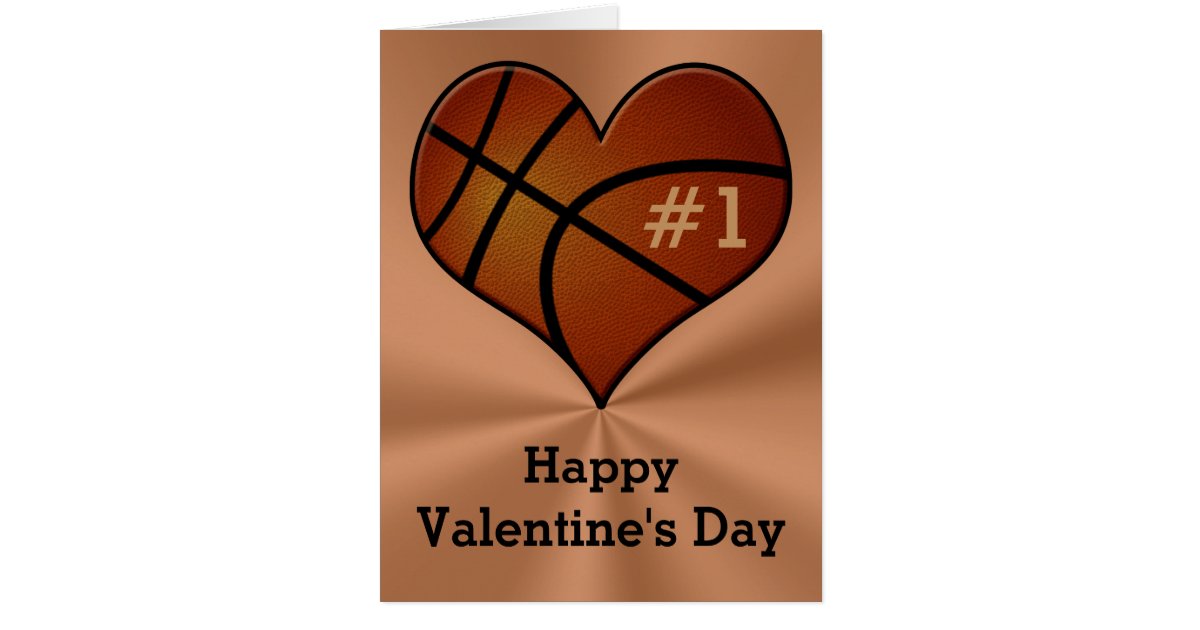 Customizable Basketball Valentine's Day Cards | Zazzle