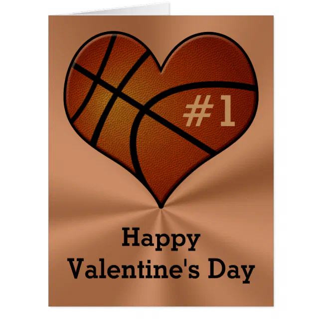 Customizable Basketball Valentine's Day Cards | Zazzle