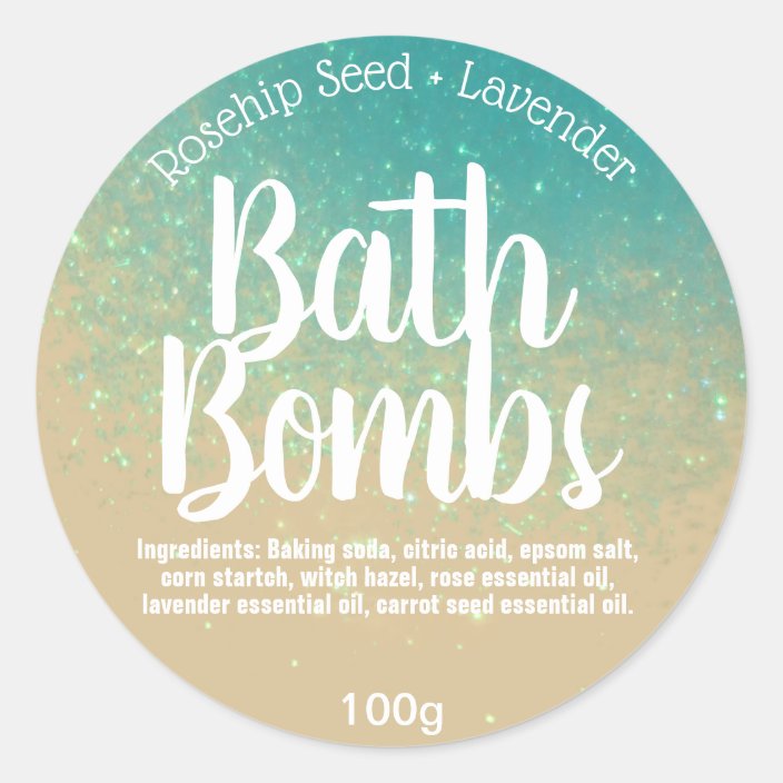 Customizable Bath Bomb Label | Zazzle.com