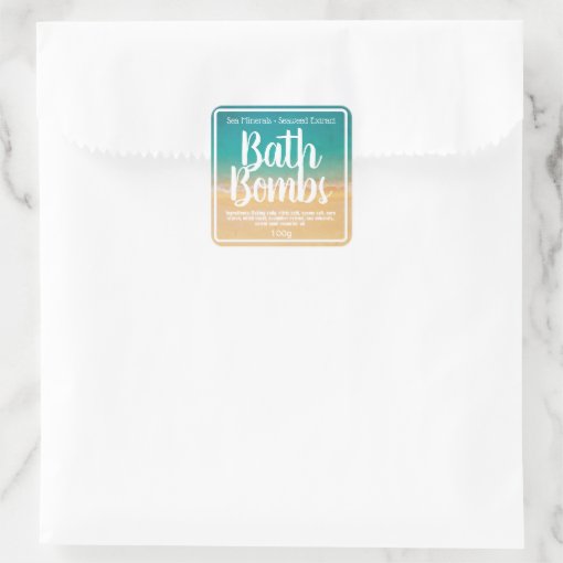 Customizable Bath Bomb Label | Zazzle