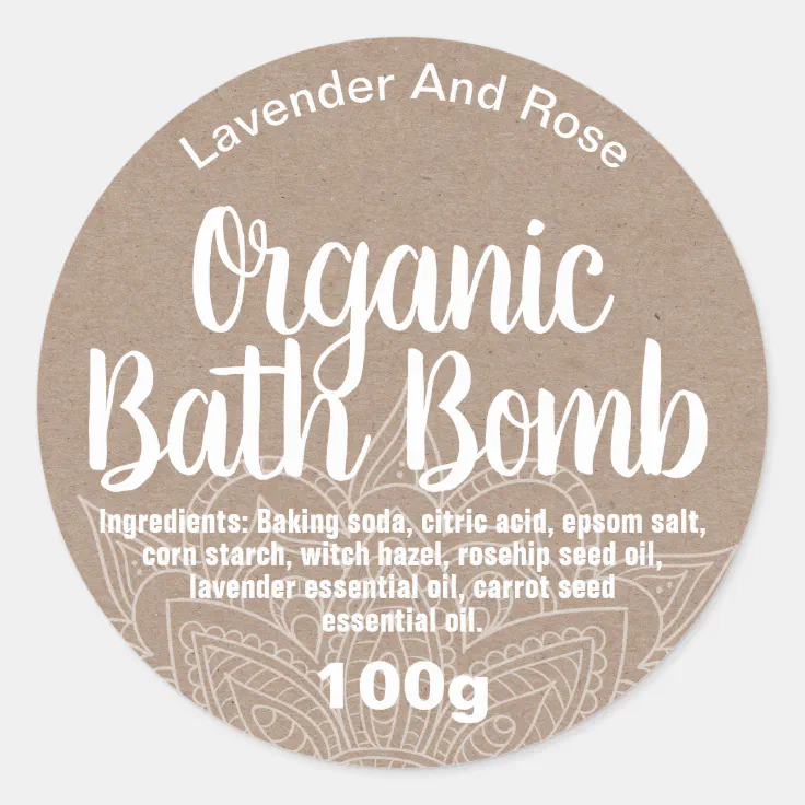 Customizable Bath Bomb Label | Zazzle