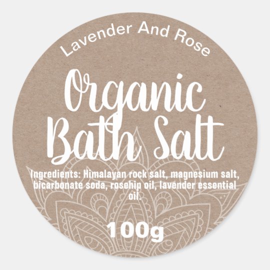 Customizable Bath Salt Label | Zazzle.com