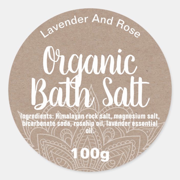 Customizable Bath Salt Label | Zazzle.com