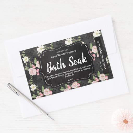 Customizable Bath Soak Label Handmade Business | Zazzle