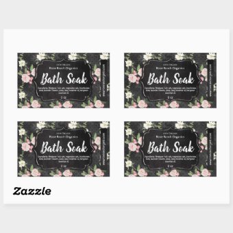 Customizable Bath Soak Label Handmade Business | Zazzle