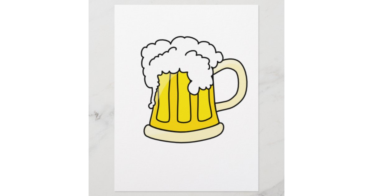 Customizable Beer Mug Flyers | Zazzle