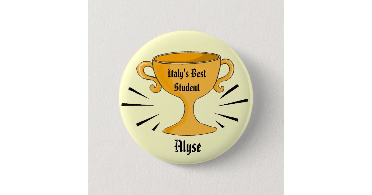 Customizable Best Student Award Pin | Zazzle