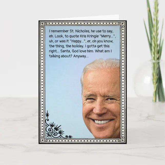 Customizable Biden Holiday Card | Zazzle