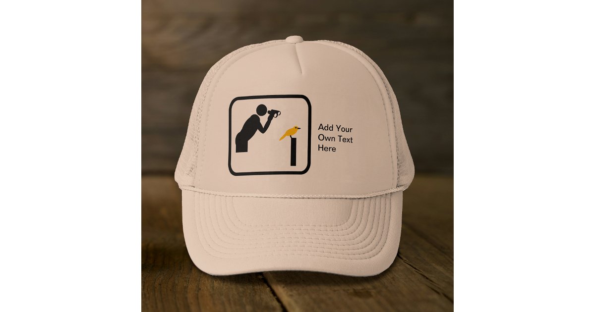 Customizable Birder / Bird Watcher Logo Trucker Hat | Zazzle
