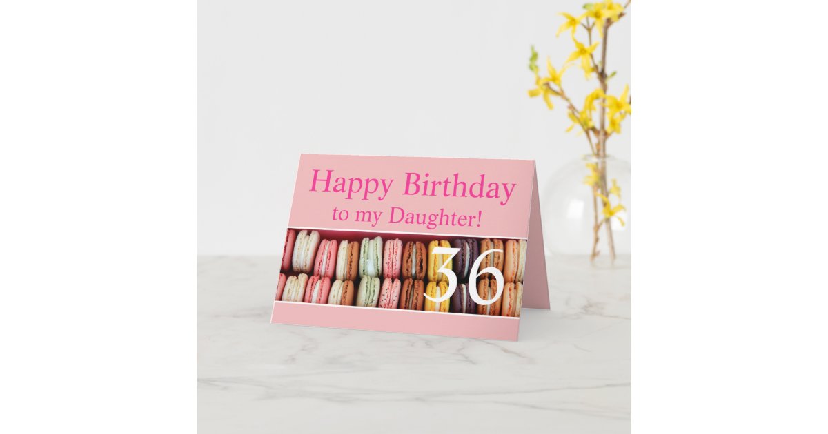 Customizable Birthday French macaron Card | Zazzle